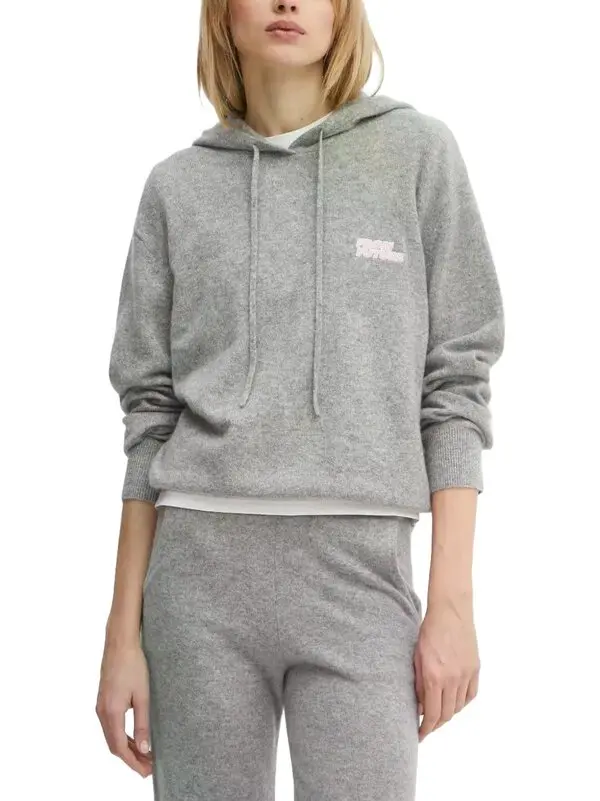 From Future Heart-motif Hoodie - Grey