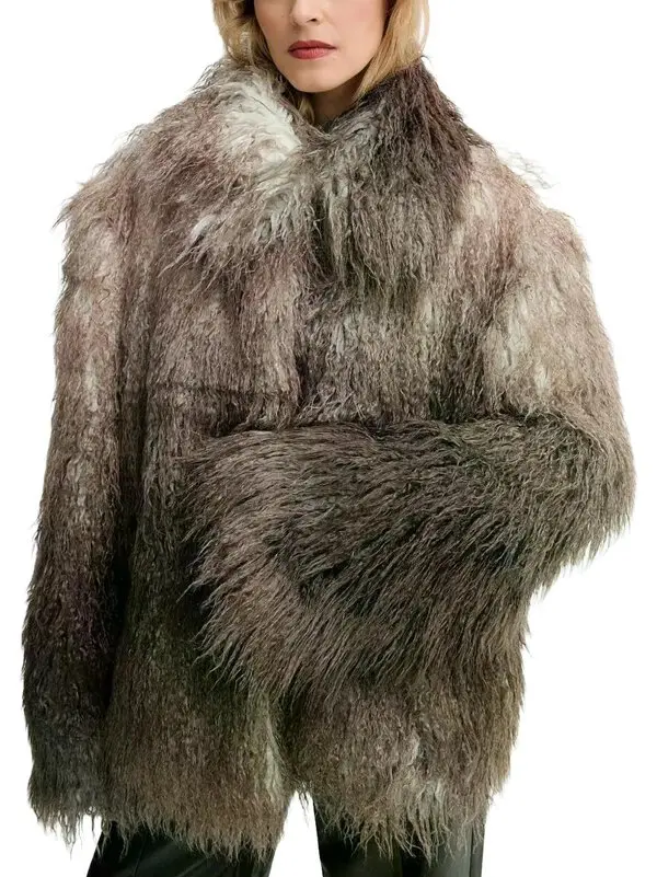 MMC STUDIO Floro Faux-fur Coat - Brown