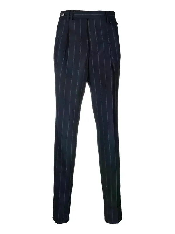Brunello Cucinelli Pinstripe Straight-leg Trousers - Blue