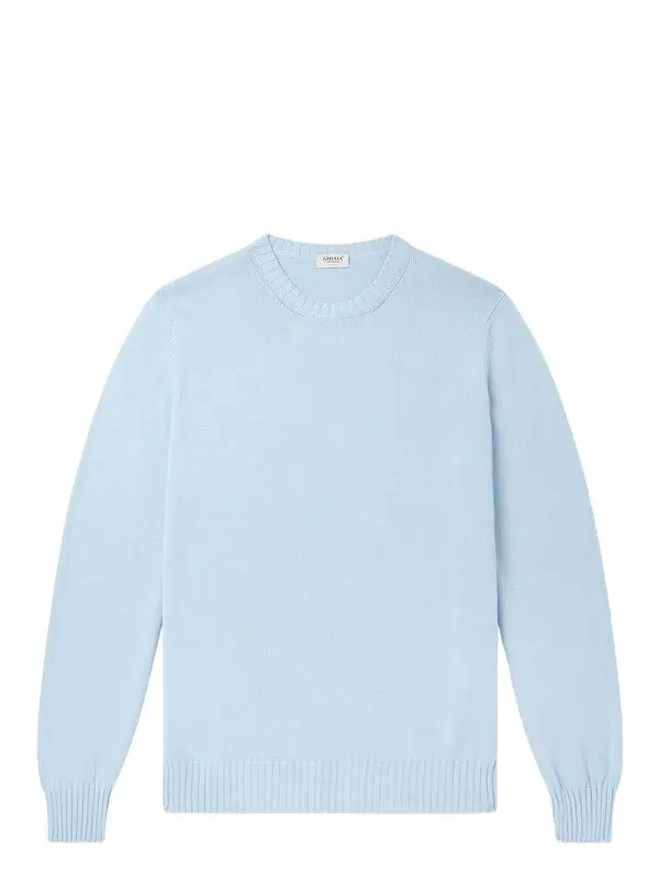 GHIAIA Cotton Sweater - Blue