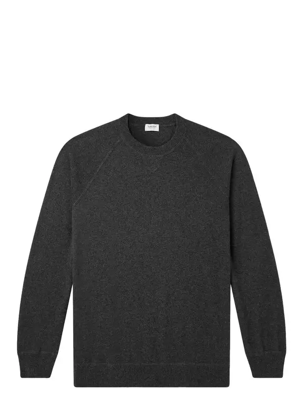 GHIAIA Cashmere Crewneck Sweater - Gray