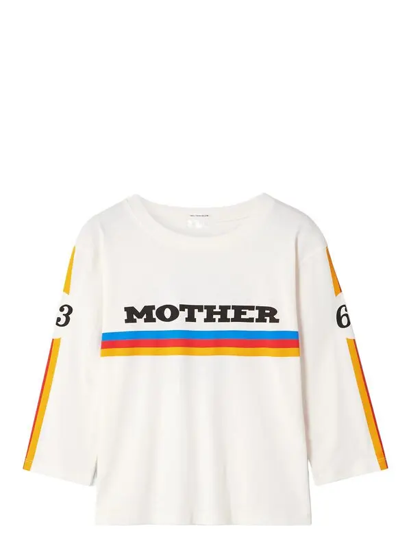MOTHER The Better Half Printed T-shirt - White