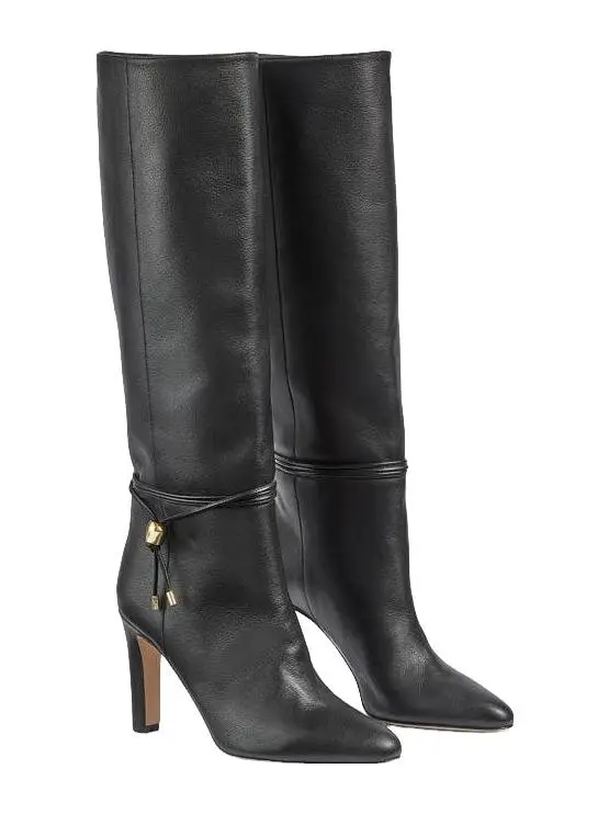 LK BENNETT Loretta Knee High Boots - Black
