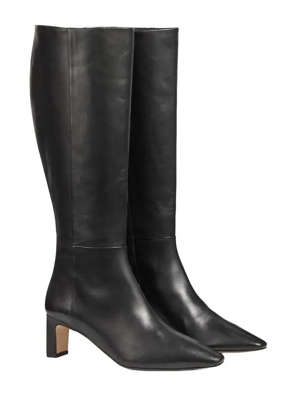 LK BENNETT Margarite Mid-heel Knee High Boots - Black
