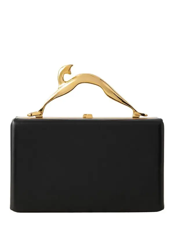 LANVIN Cat Handle Clutch - Black