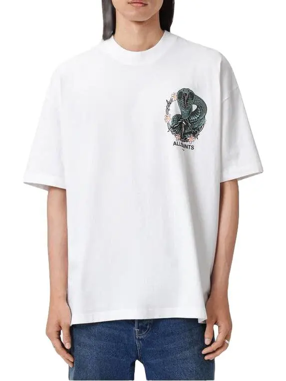 ALLSAINTS Snakebite T-shirt - Optic White