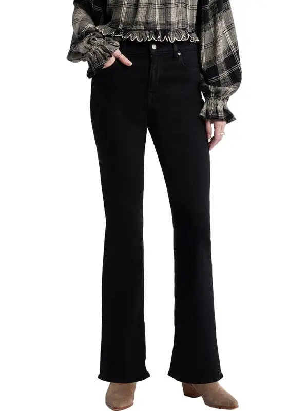 Treasure & Bond High Rise Flare Jeans - Black Rinse