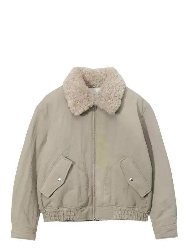 DUNST Faux Fur-collar Jacket - Neutrals