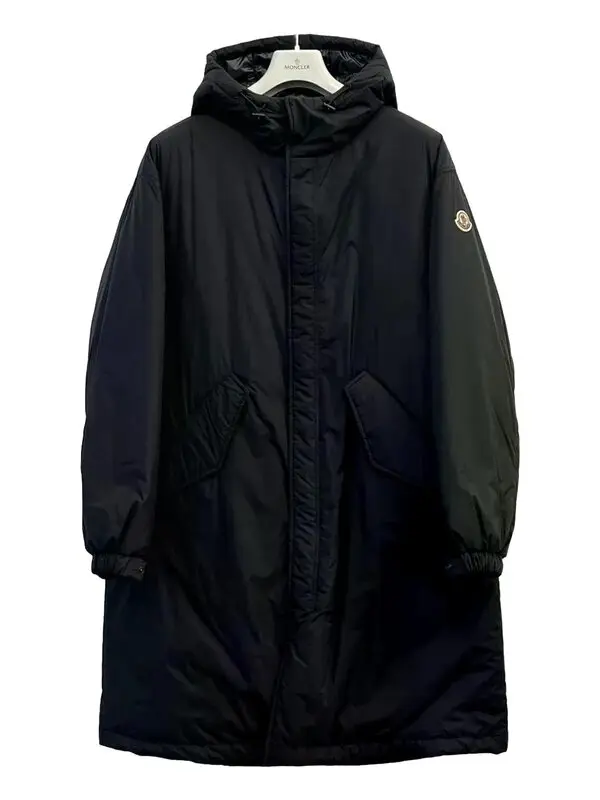 Moncler Sicione Logo Patch Parka - Black