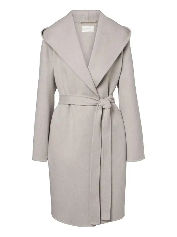 THE ROW Cicero Cashmere Wrap Coat - Grey