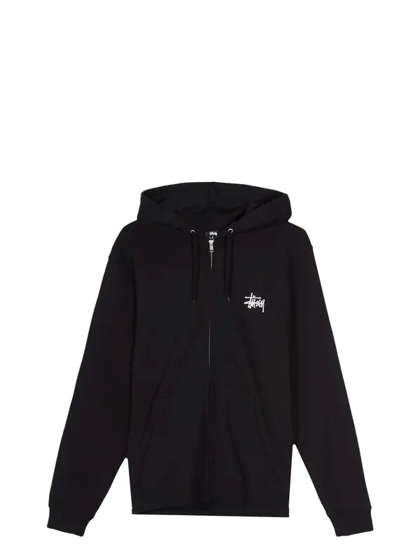 StÜssy Basic Zip Hood - Black
