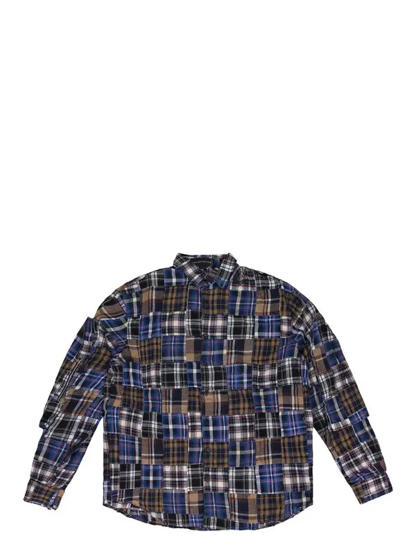 WHO DECIDES WAR Plaid Pocket Flannel - Multicolor