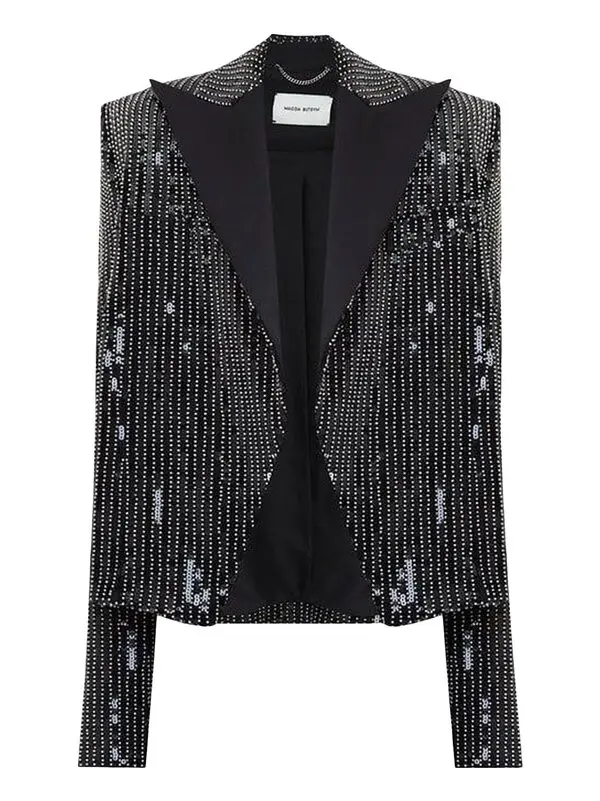 Magda Butrym Notched Lapel Blazer - Black