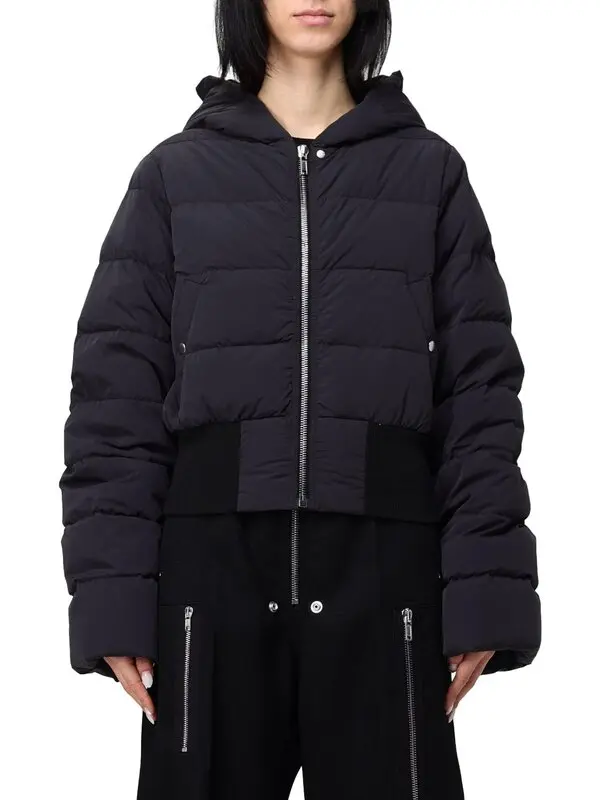 Rick Owens Puffer Jacket With Hood - Black