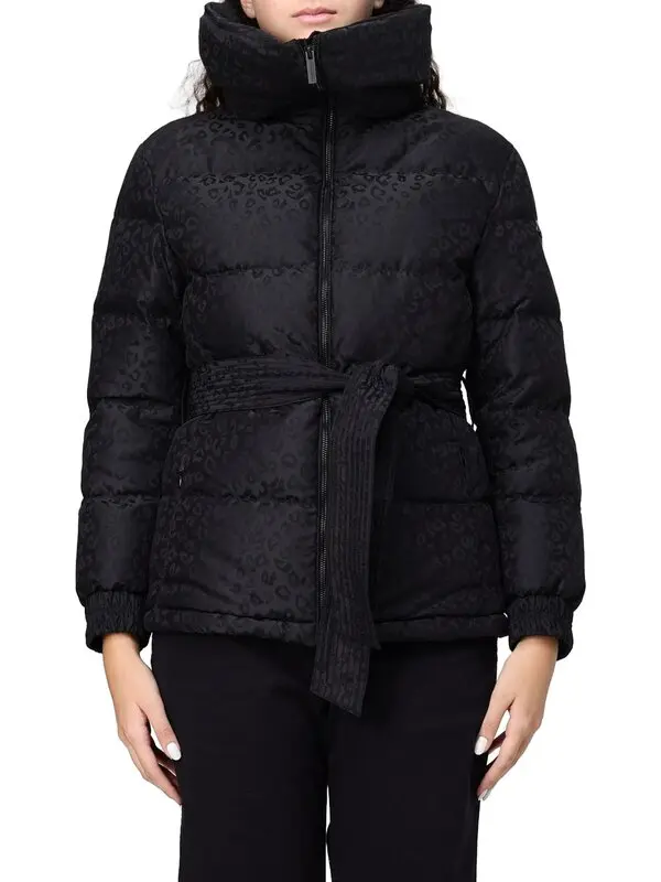 COLMAR Padded Jacket With Belt - Black