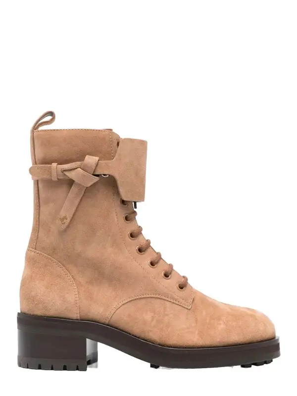 JIMMY CHOO Lace Up Boots - Brown