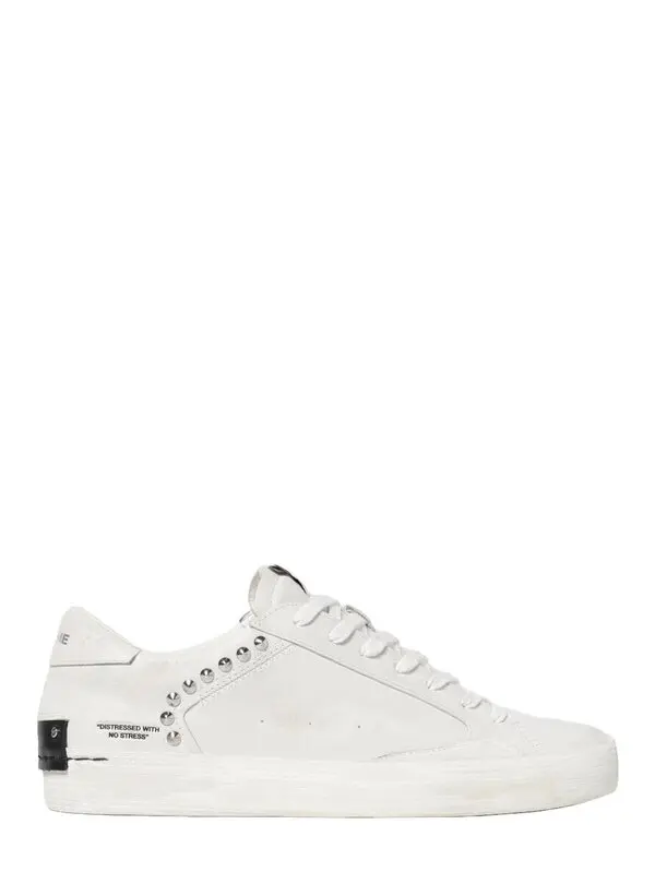 CRIME LONDON Lace Up Sneakers - White