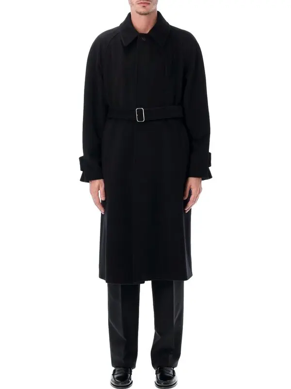 FERRAGAMO Belted Coat - Black