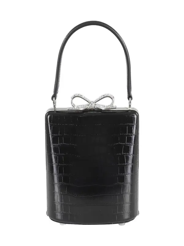 SELF-PORTRAIT Top Handle Handbag - Black
