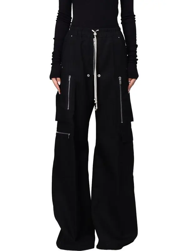 Rick Owens Wide Leg Trousers - Black