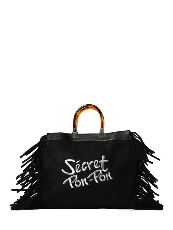 SECRET PON-PON Handbag - Black