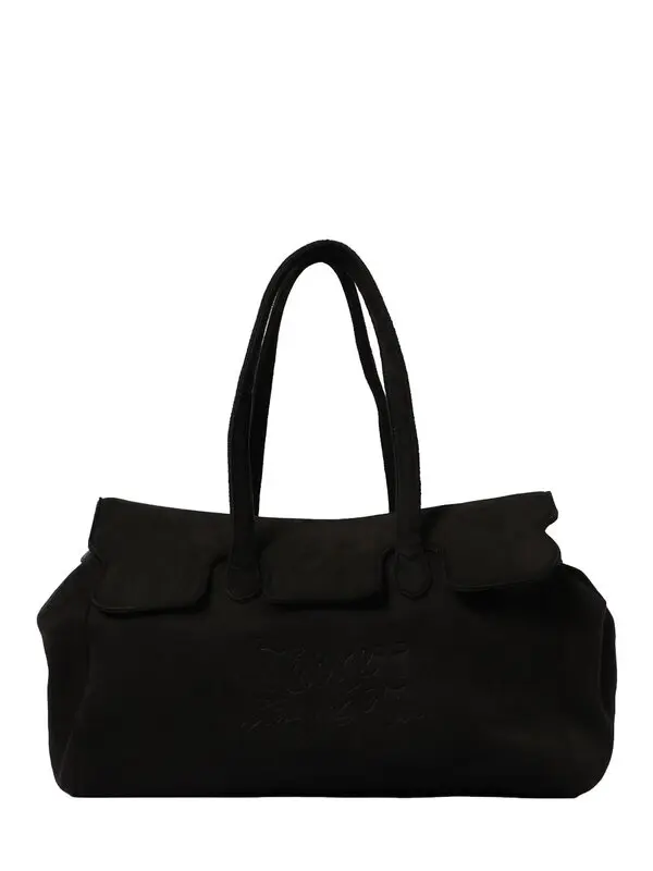 SECRET PON-PON Shoulder Bag - Black