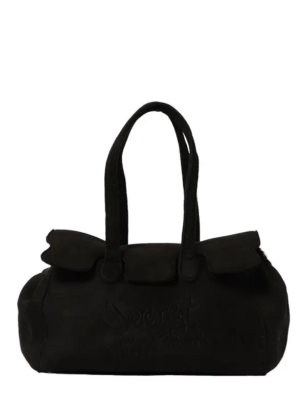 SECRET PON-PON Shoulder Bag - Black