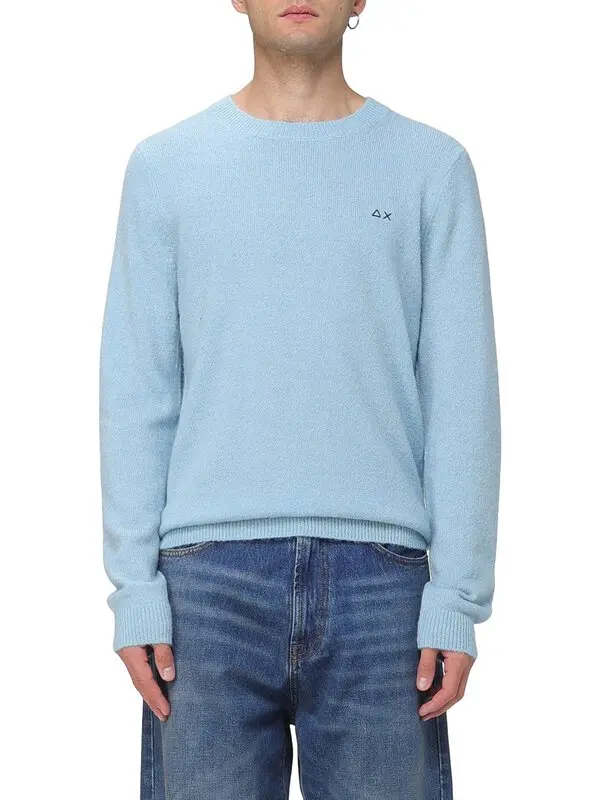 SUN 68 Pullover Sweater - Gnawed Blue