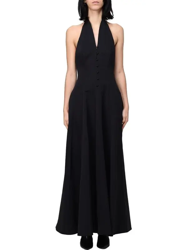 Staud Halterneck Dress - Black