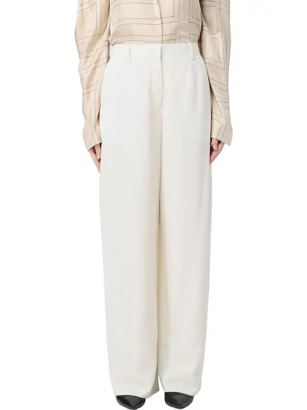 TOTEME Wide Leg Pants - Beige