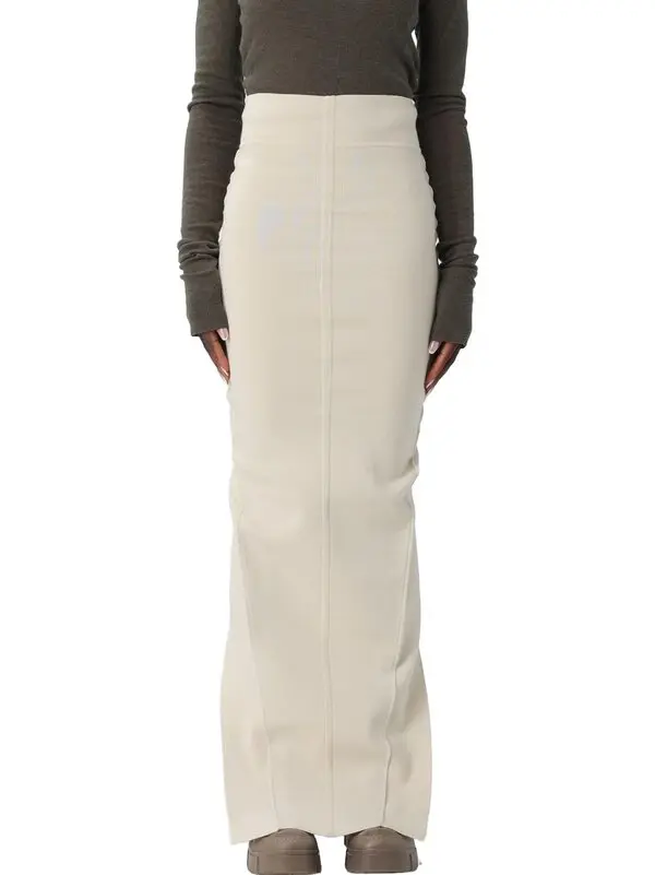 Rick Owens Straight Skirt - Ivory