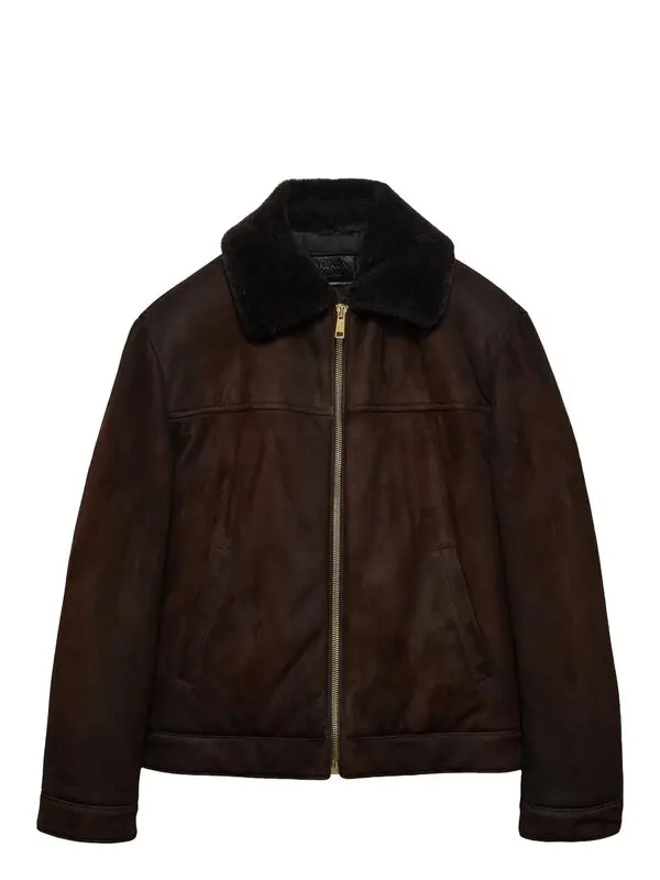 Prada Suede Jacket - Coffee