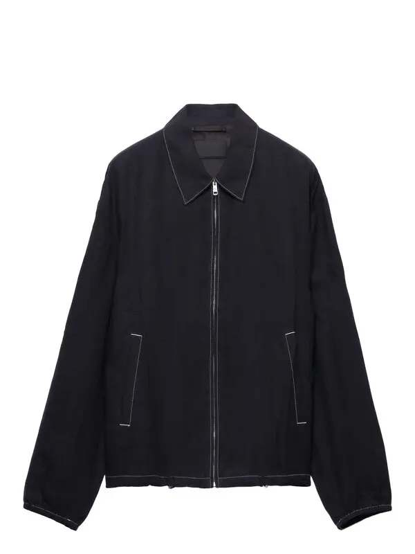 Prada Cotton Blouson Jacket - Black