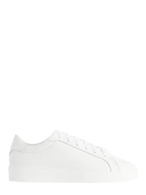 ARNE Mid Essential Leather Trainers - White