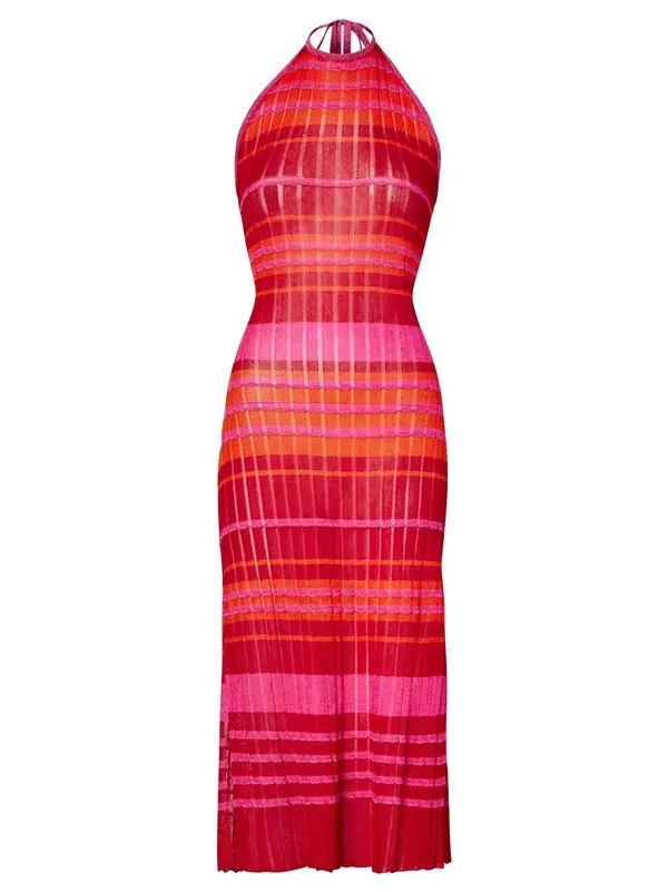 MILLY Variegated Stripe Dress - Pink