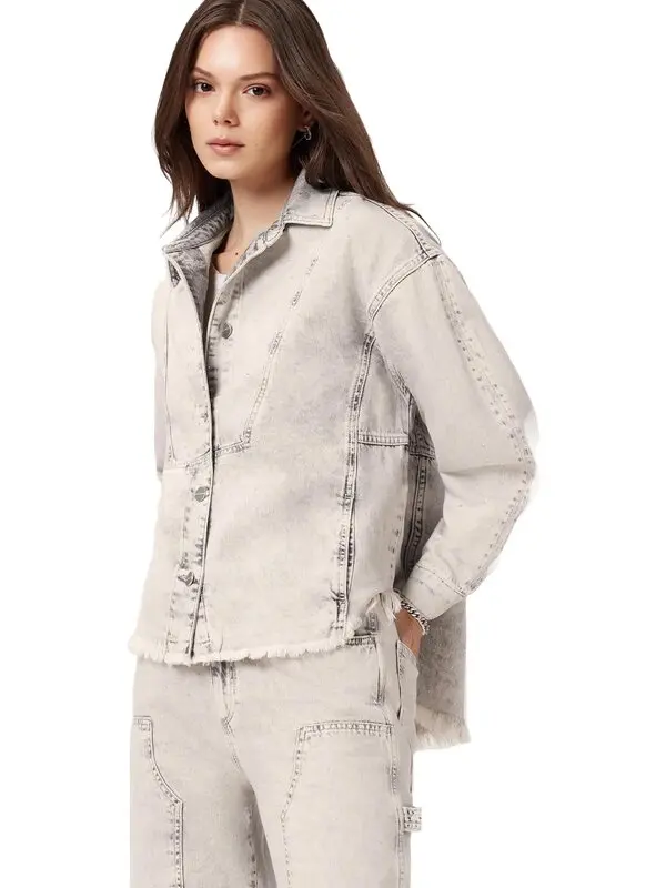 ALLSAINTS Hettie Oversized Shacket - Grey