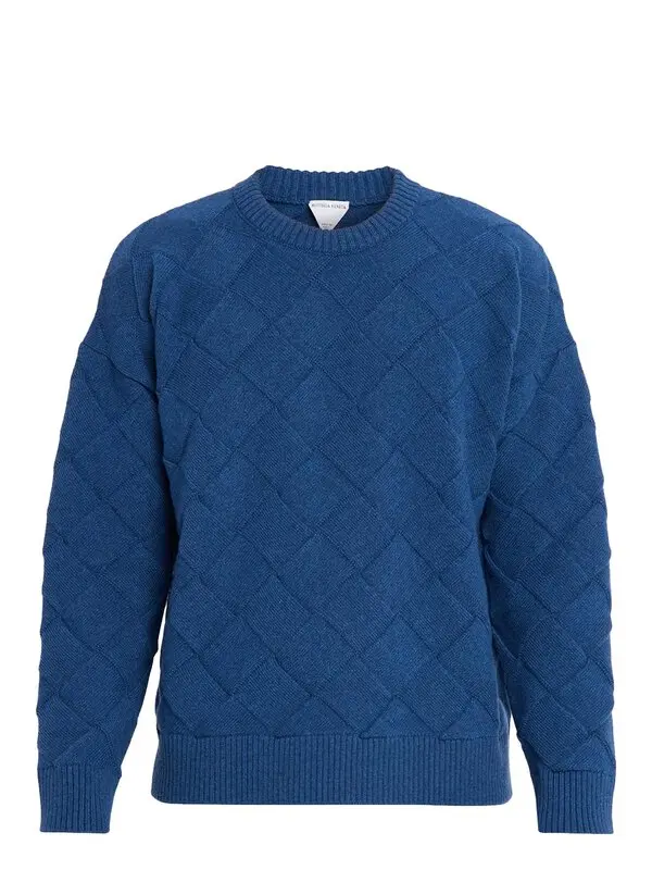 Bottega Veneta Intrecciato Knit Crewneck Sweater - Cruise
