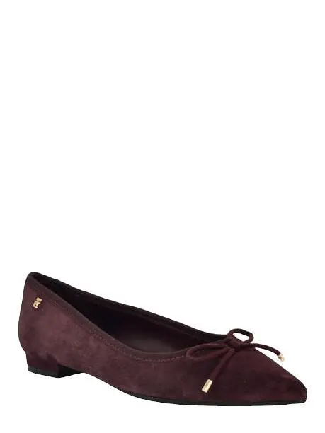 Tommy Hilfiger Kimio Pointed Toe Flat - Dark Red