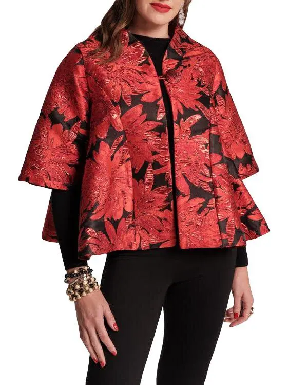 FRANCES VALENTINE Swing Jacket - Red/black