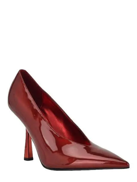 Nine West Lorela Pointed Toe Pumps - Dark Red
