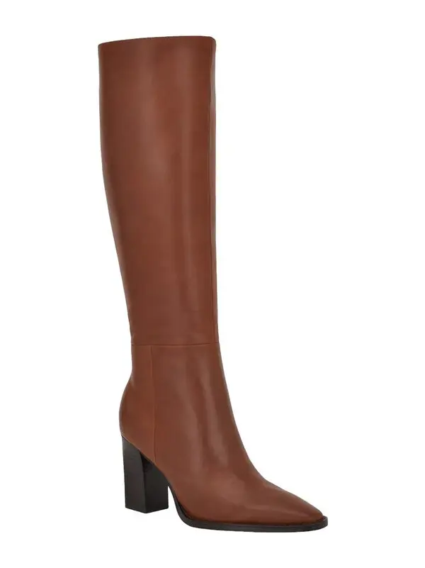 Nine West Zazz Knee High Boot - Cognac