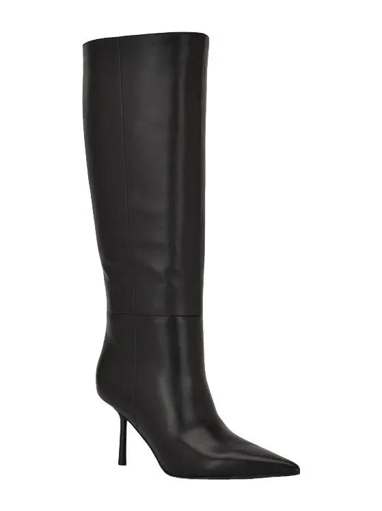 Nine West Pointed Toe Knee High Boots - Black