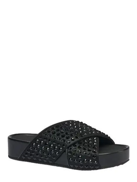 J/SLIDES NYC Selina Sandal - Black