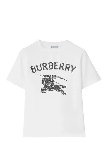 Burberry Ekd Stretch Cotton T-shirt - White