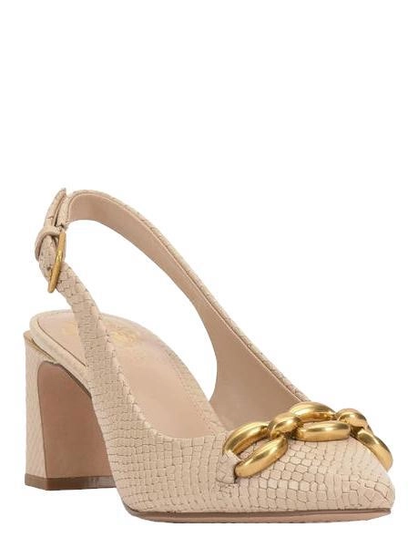Vince Camuto Hamden Slingback Pointed Toe Pumps - Soft Buff