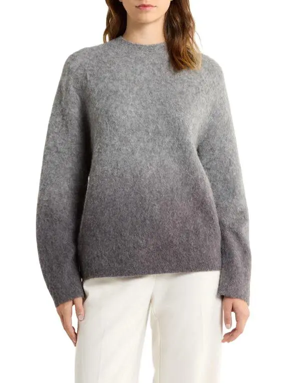 Vince Ombré Alpaca & Wool Blend Sweater - Grey Ombre