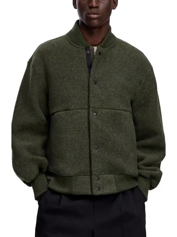 Canada Goose Fleece Bomber Jacket - Dark Sage