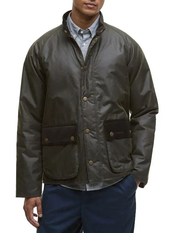 Barbour Cordhill Waxed Cotton Jacket - Archive Olive