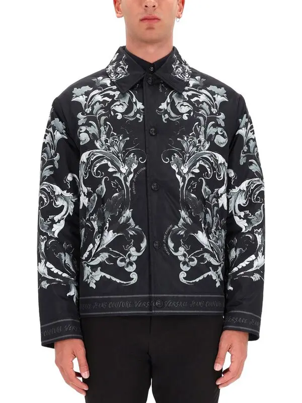Versace Baroque Print Jacket - Black