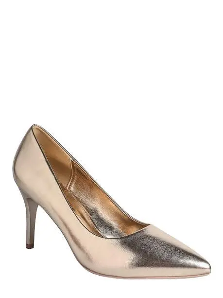 TOUCH UPS Pointed Toe Pumps - Gold